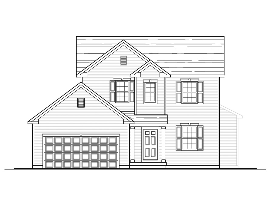 How To Draw A 2 Story House